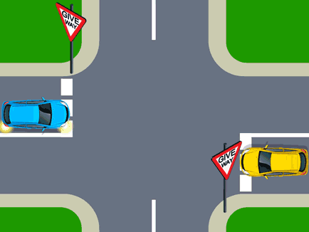 Give way questions – Practise for your learners driving test | RAA