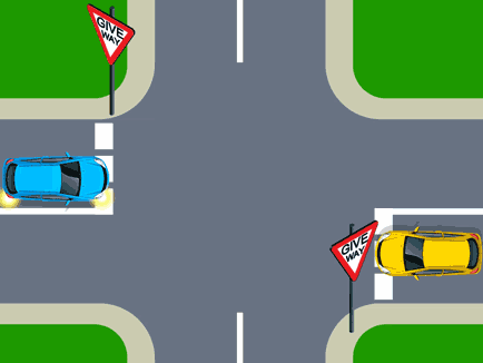 Give way questions – Practise for your learners driving test | RAA