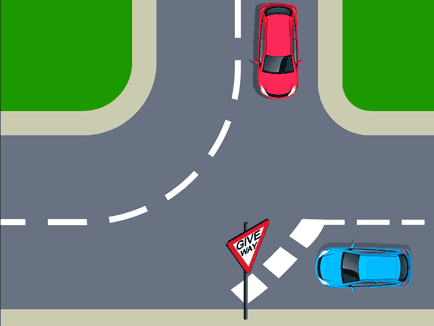 Give way questions – Practise for your learners driving test | RAA