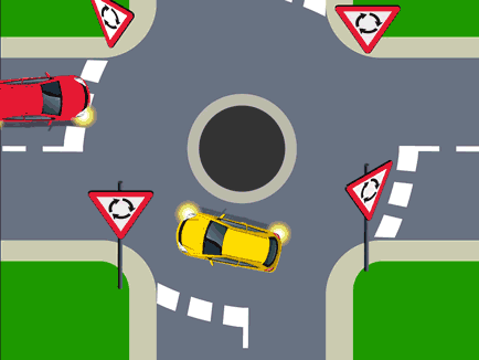 Give way questions – Practise for your learners driving test | RAA